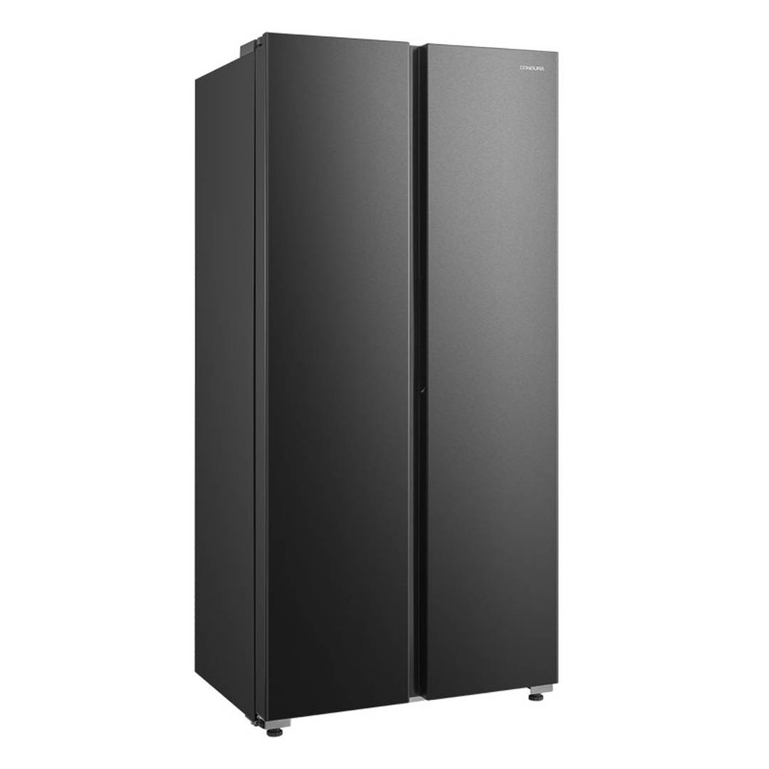 [CONDURA] CSS-170i ; 16.2 cu. ft. No Frost, Side by Side Refrigerator, Titanium Steel, Inverter ...