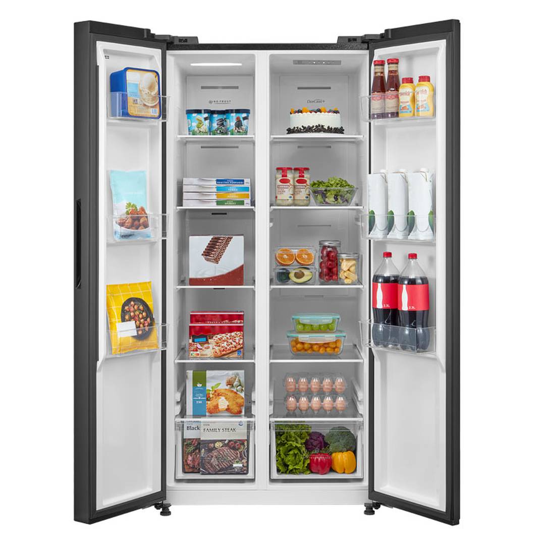 [CONDURA] CSS-170i ; 16.2 cu. ft. No Frost, Side by Side Refrigerator, Titanium Steel, Inverter ...